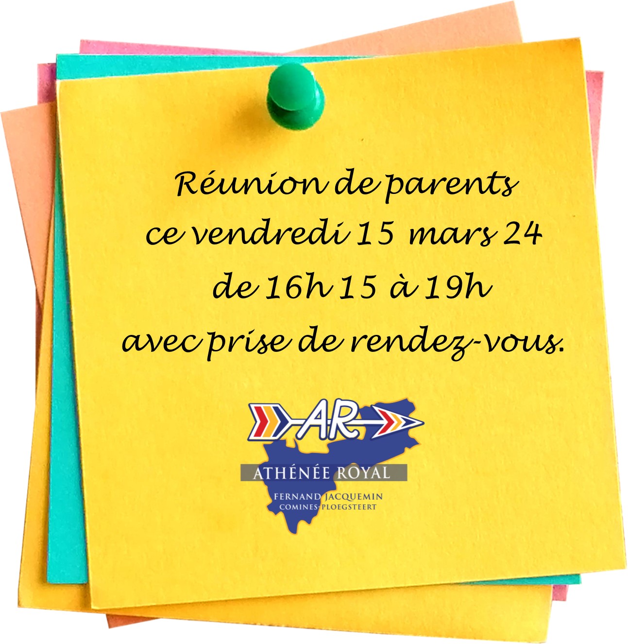 Vendredi 21 novembre de 16 h 15 à 19 h : réunion des parents – prise de ...